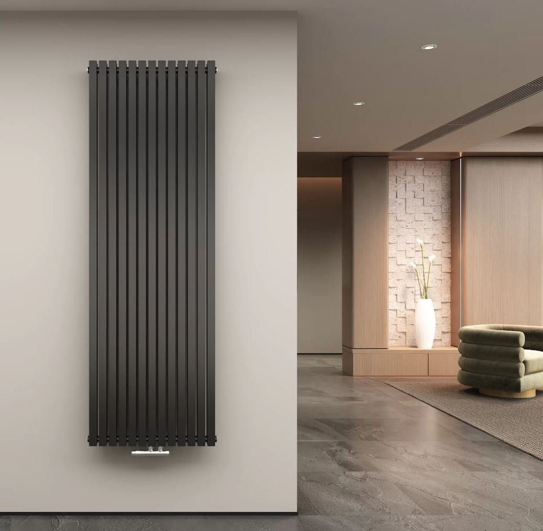 180x60 cm Dubbele design radiator Vero mat zwart - Radiator Outlet