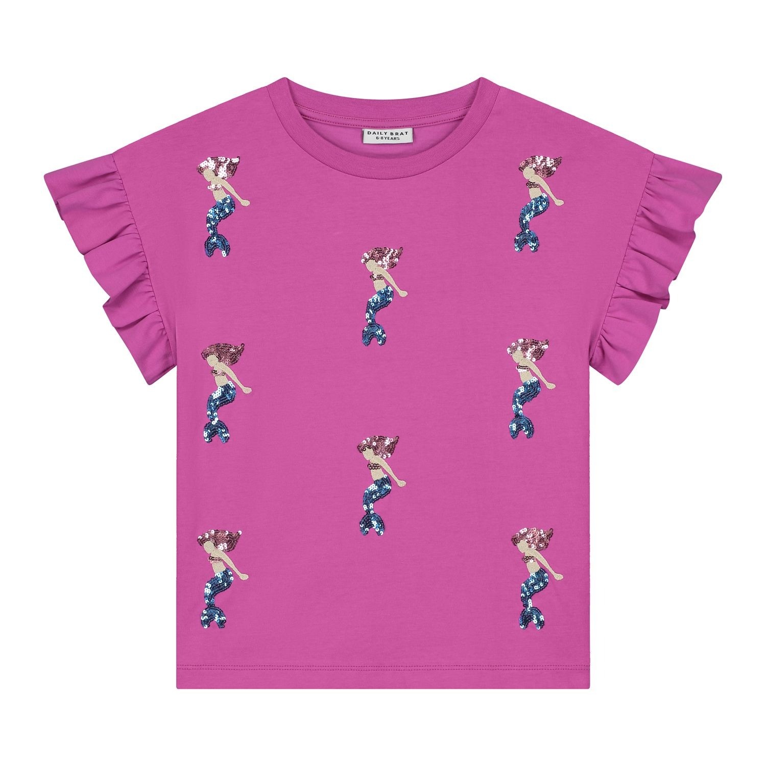 Daily Brat Daily Brat -MERMAID T-SHIRT SNOW PINK - TED Baby en Kids
