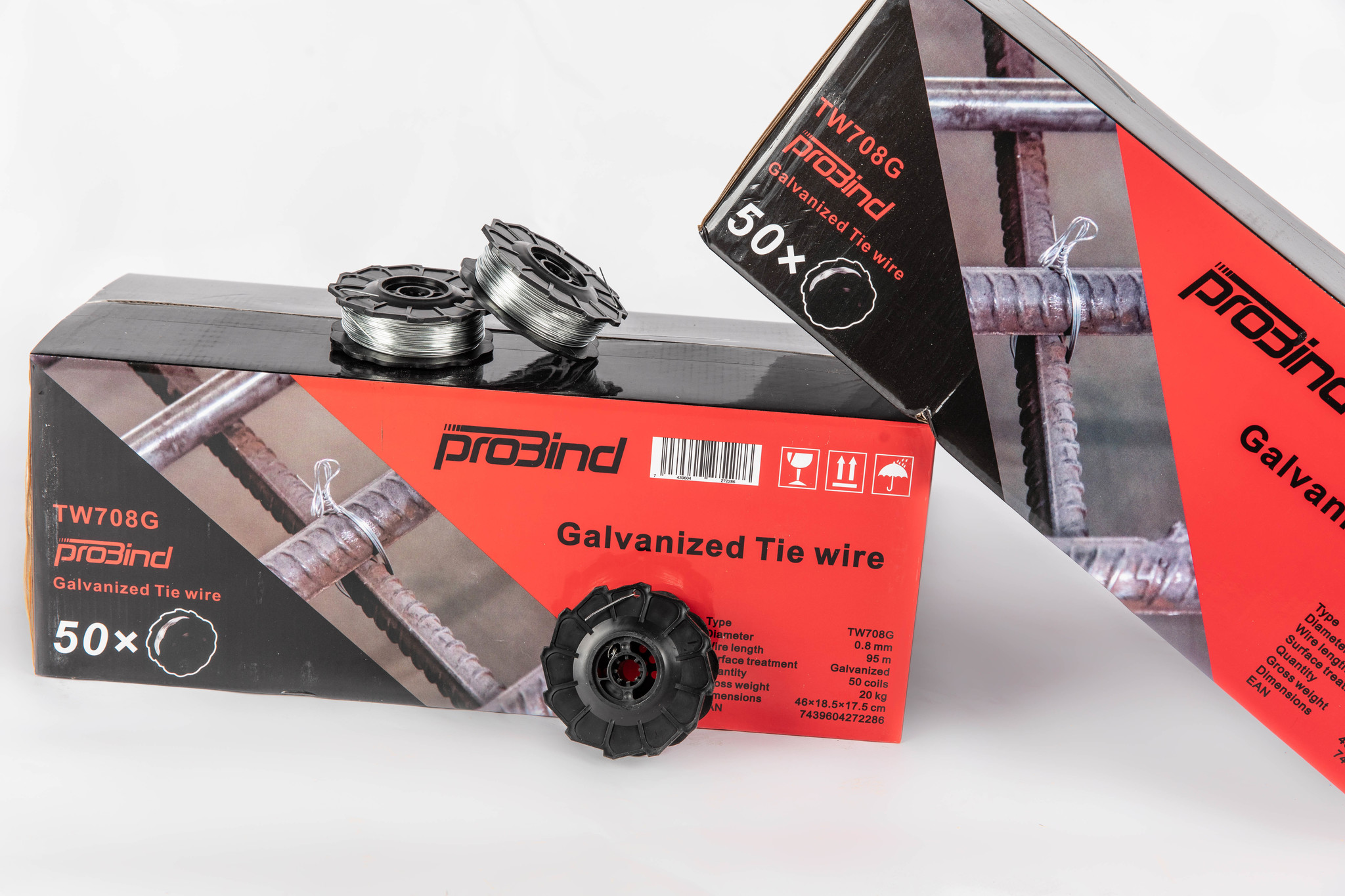 10 boxes x 50 rolls of binding wire suitable for Tjep machines ...