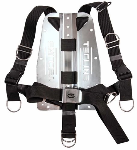 Harness TecLine QR standaard webbing - incl. 3 mm aluminum backplate ...