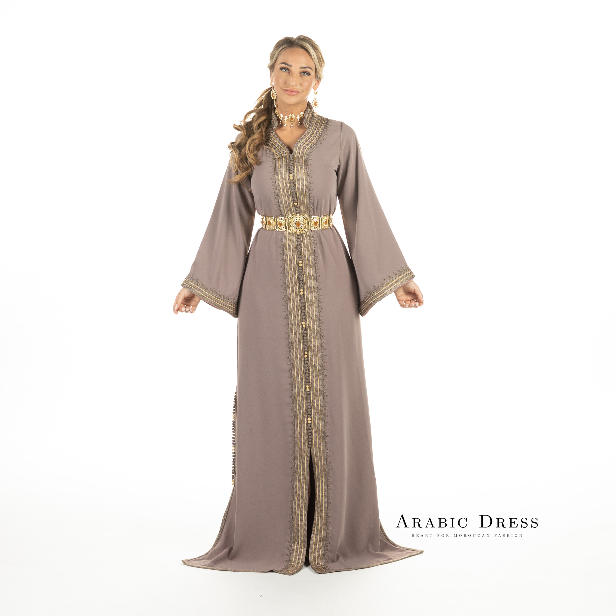 Caftan Sherine Nude - Arabic Dress