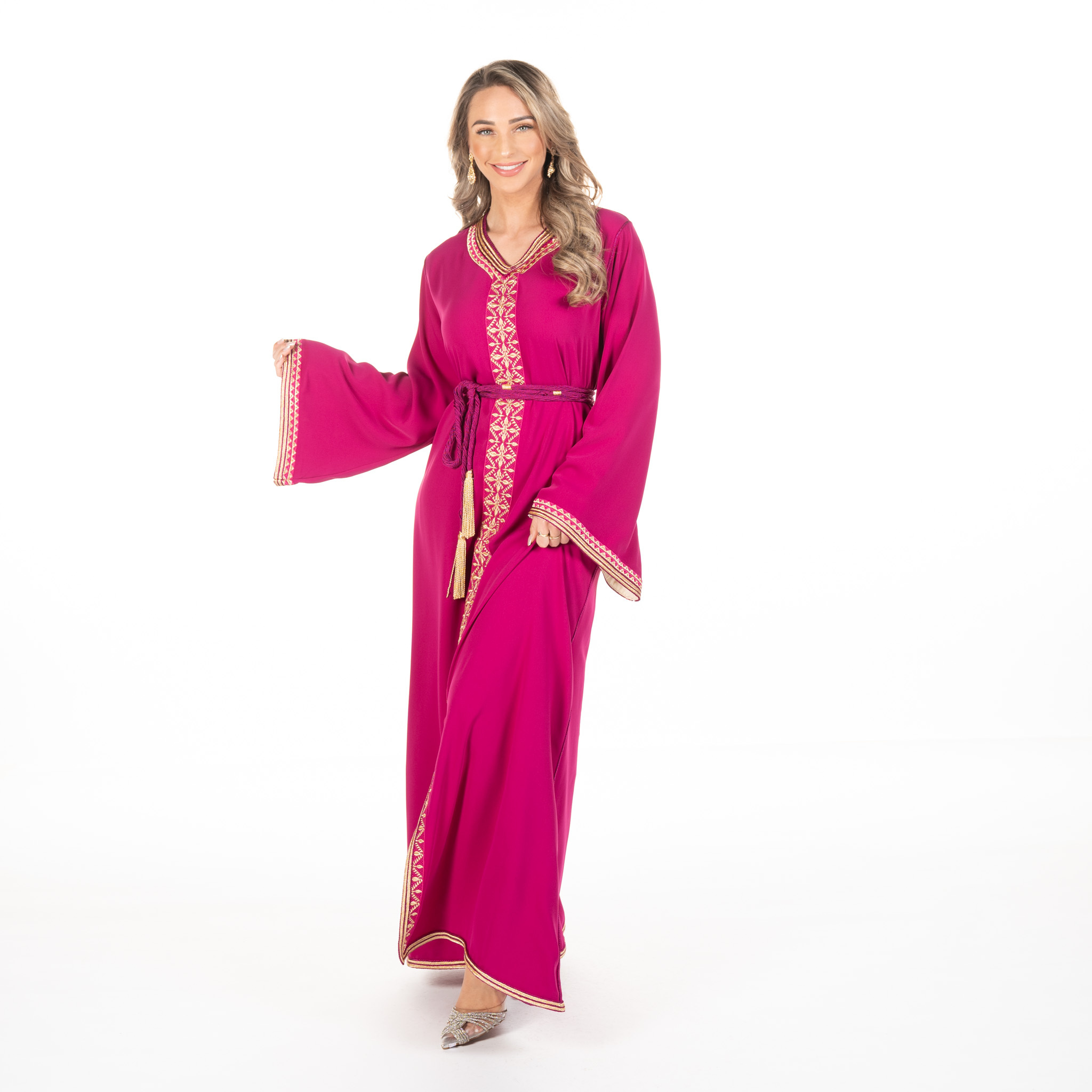 Caftan Basma Magenta - Arabic Dress