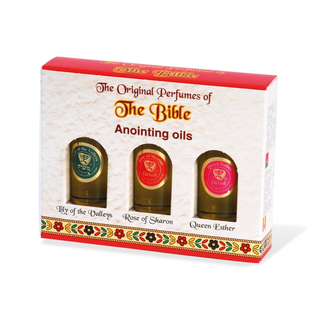 Ointment oil set lily of the valley, rose of saron and queen Esther ...