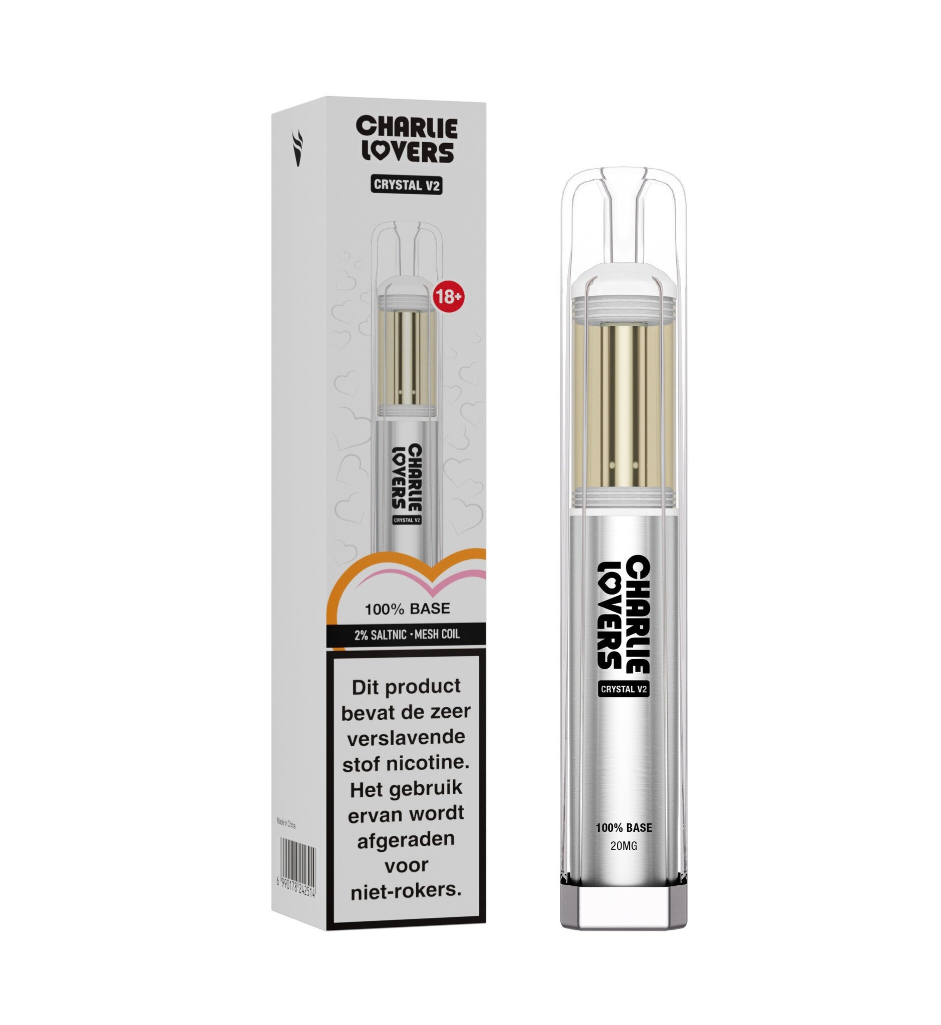 CHARLIE LOVERS - Crystal Bar V2 - 100% BASE - 10 Pcs - SMOKE4FUN