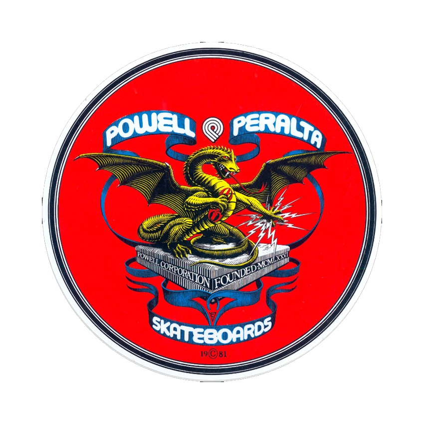 Powell Peralta Banner Dragon Sticker - 4 inch - RSI