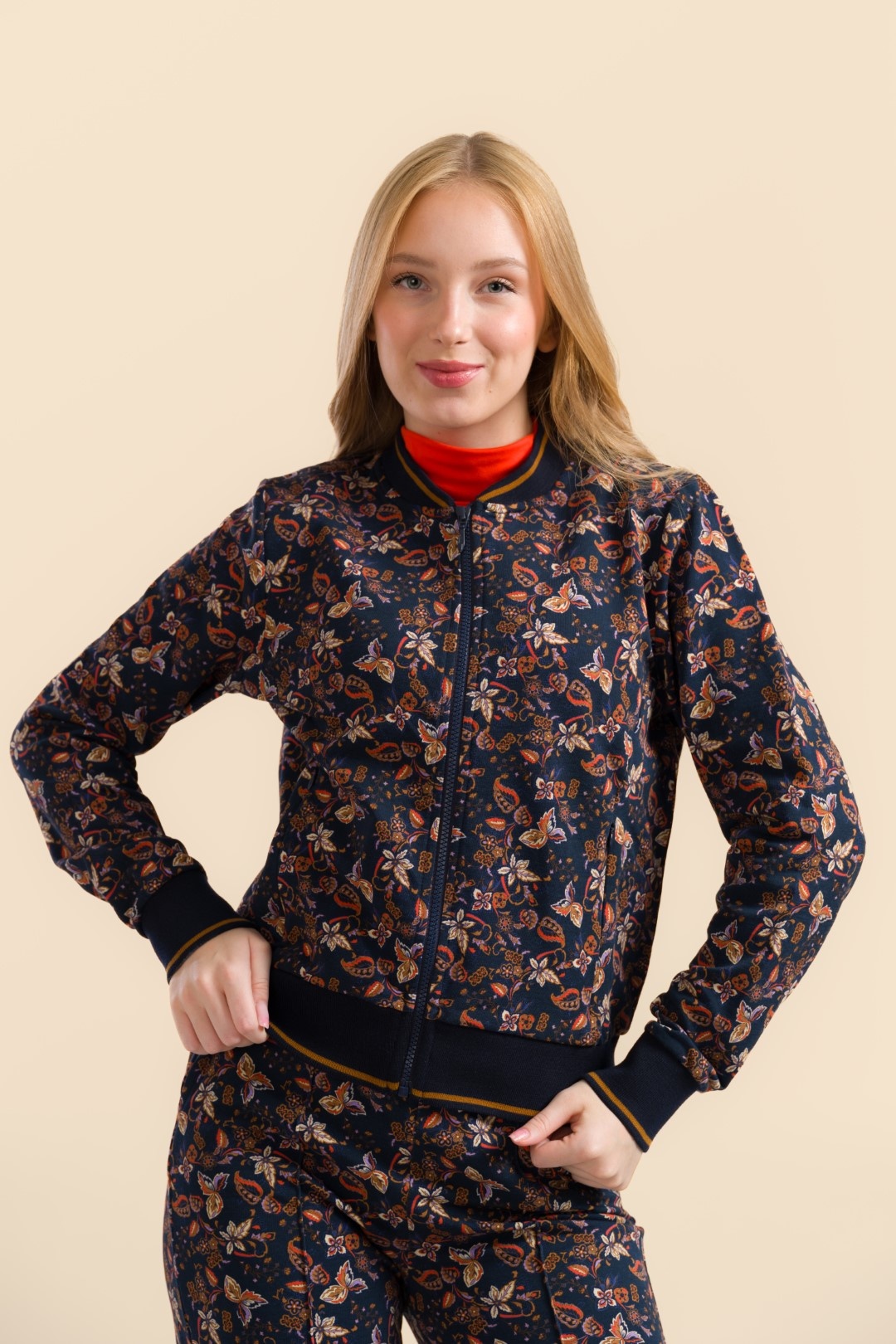 Lalamour Nora Bomber Jacket Paisley - SoMuch Fashion