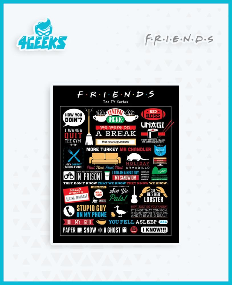 Friends Infographic Poster