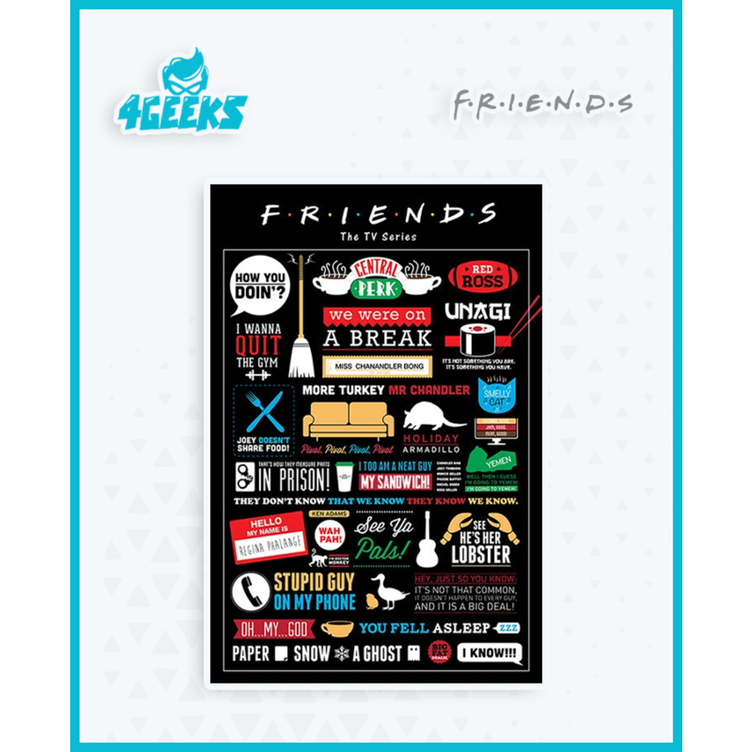 Friends Infographic Maxi Poster