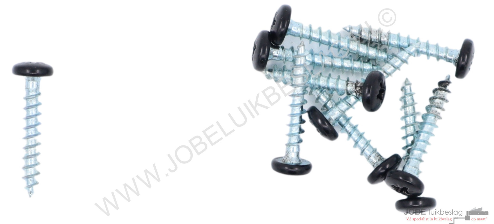 Bolkop schroef Zwart - Jobé Luikbeslag