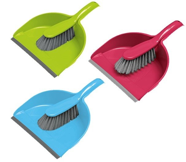 Vuilblik met borstel - SuperSoldi