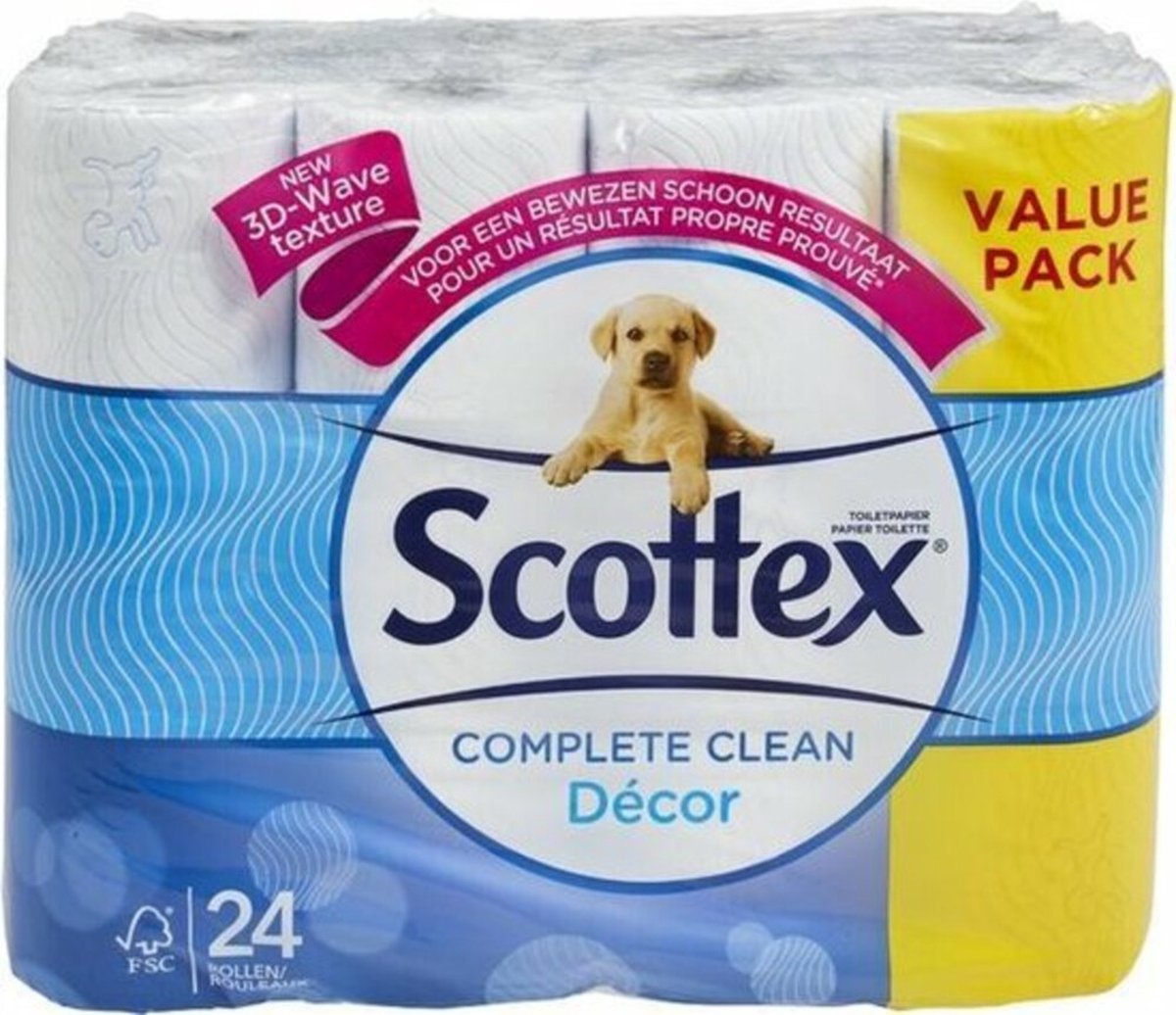 Scottex Toiletpapier Complete Clean 24 rollen - SuperSoldi