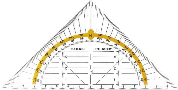 Geodriehoek - PVC - 16cm - SuperSoldi