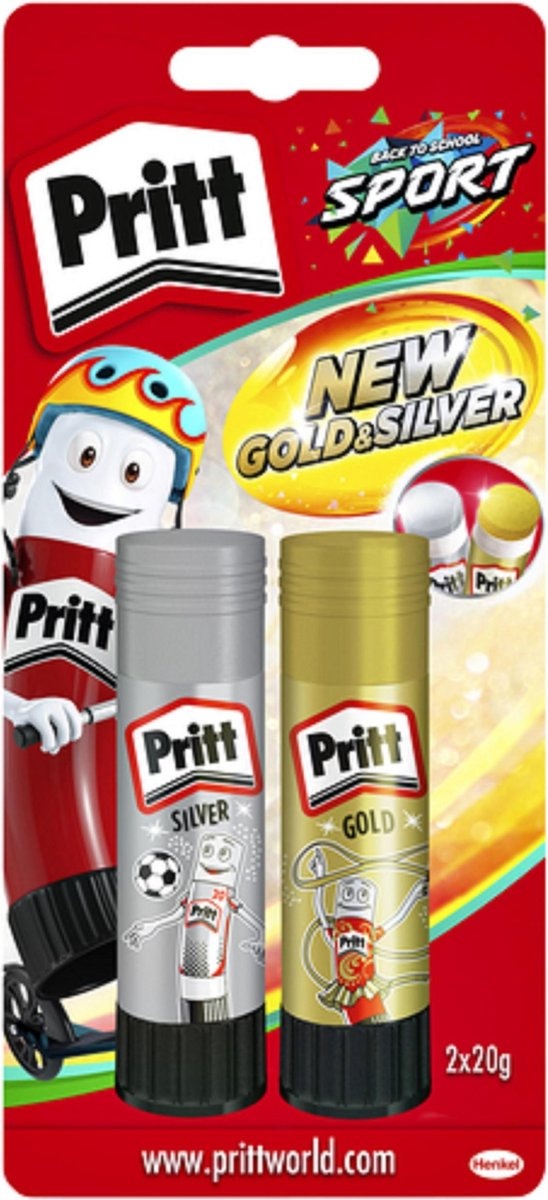 Pritt Lijmstift - 2x20g. - Gold & silver | Super Soldi - SuperSoldi