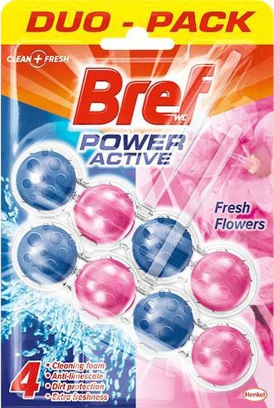 Bref Power Active - Wc blok - duo pack - Fresh Flowers | Super Soldi ...