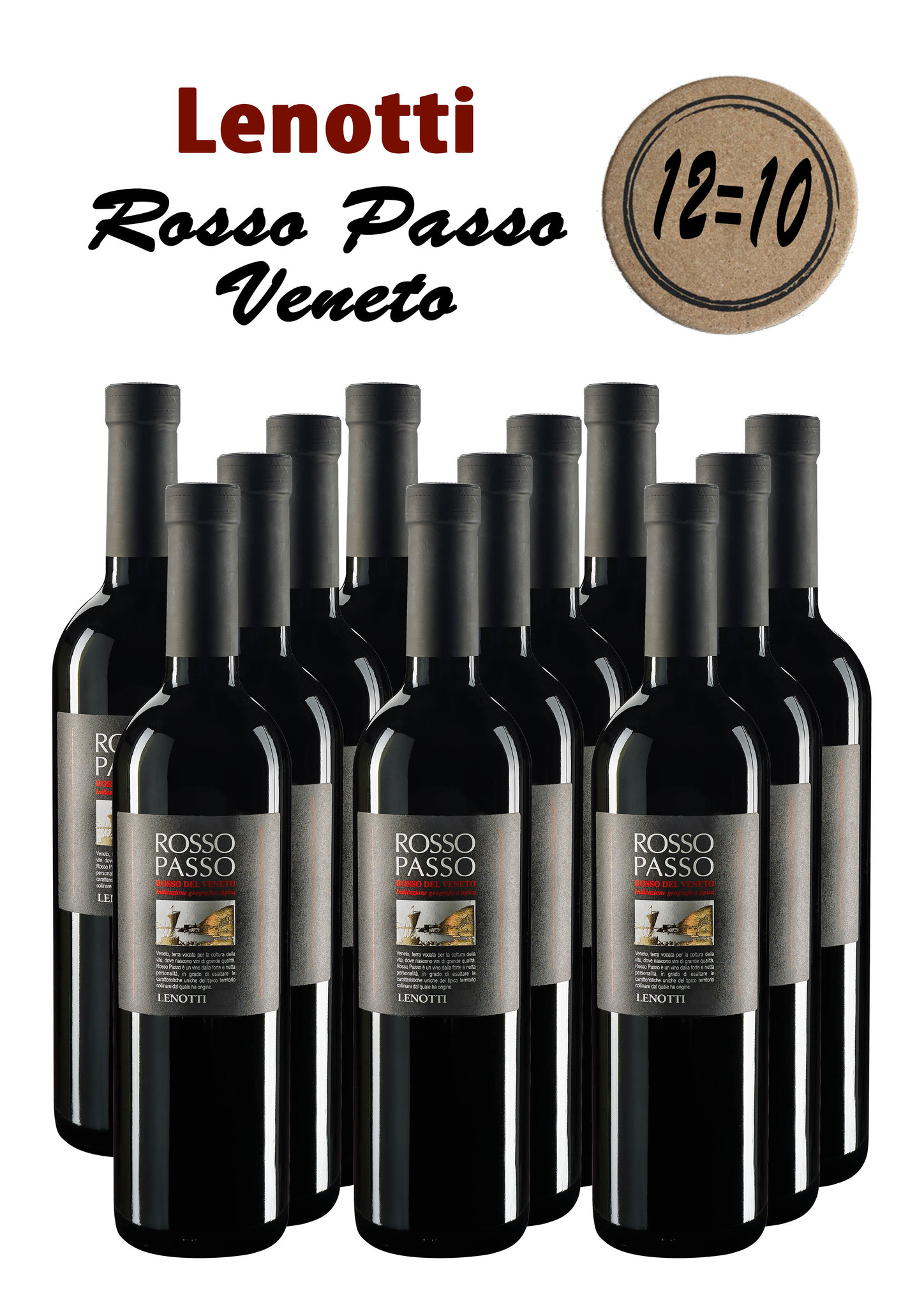 Cantine Lenotti Rosso Passo IGT Veneto (12 halen, 10 betalen) - Faberwineworld