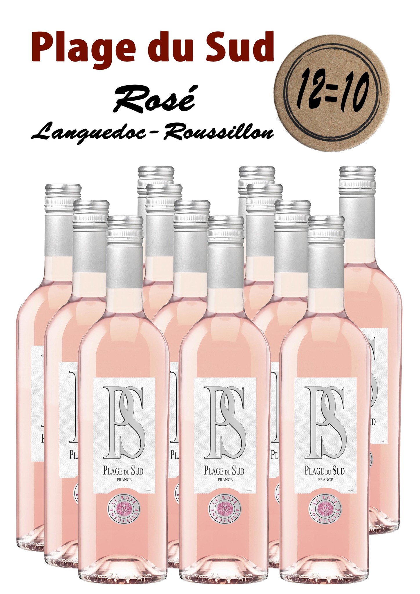PS Plage du Sud Rosé Languedoc 12 halen, 10 betalen | Faberwineworld ...