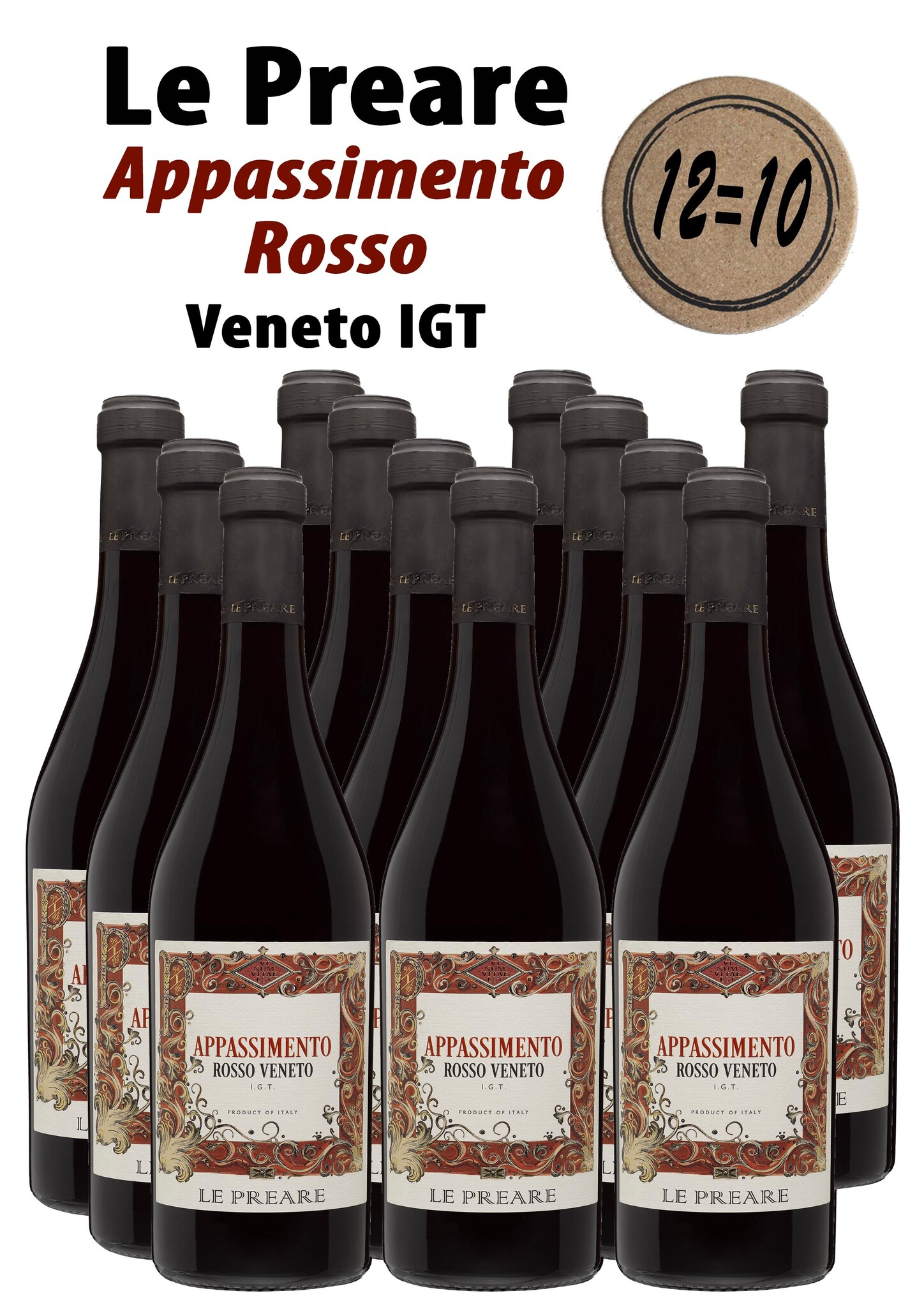 Le Preare Appassimento Rosso Veneto 12 halen 10 betalen Faberwineworld - Faberwineworld