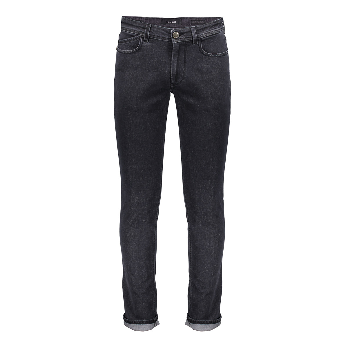 ReHash 5 pocket jeans cashmere Rubens-z grey blak - Bas de Wit Mode Leiden