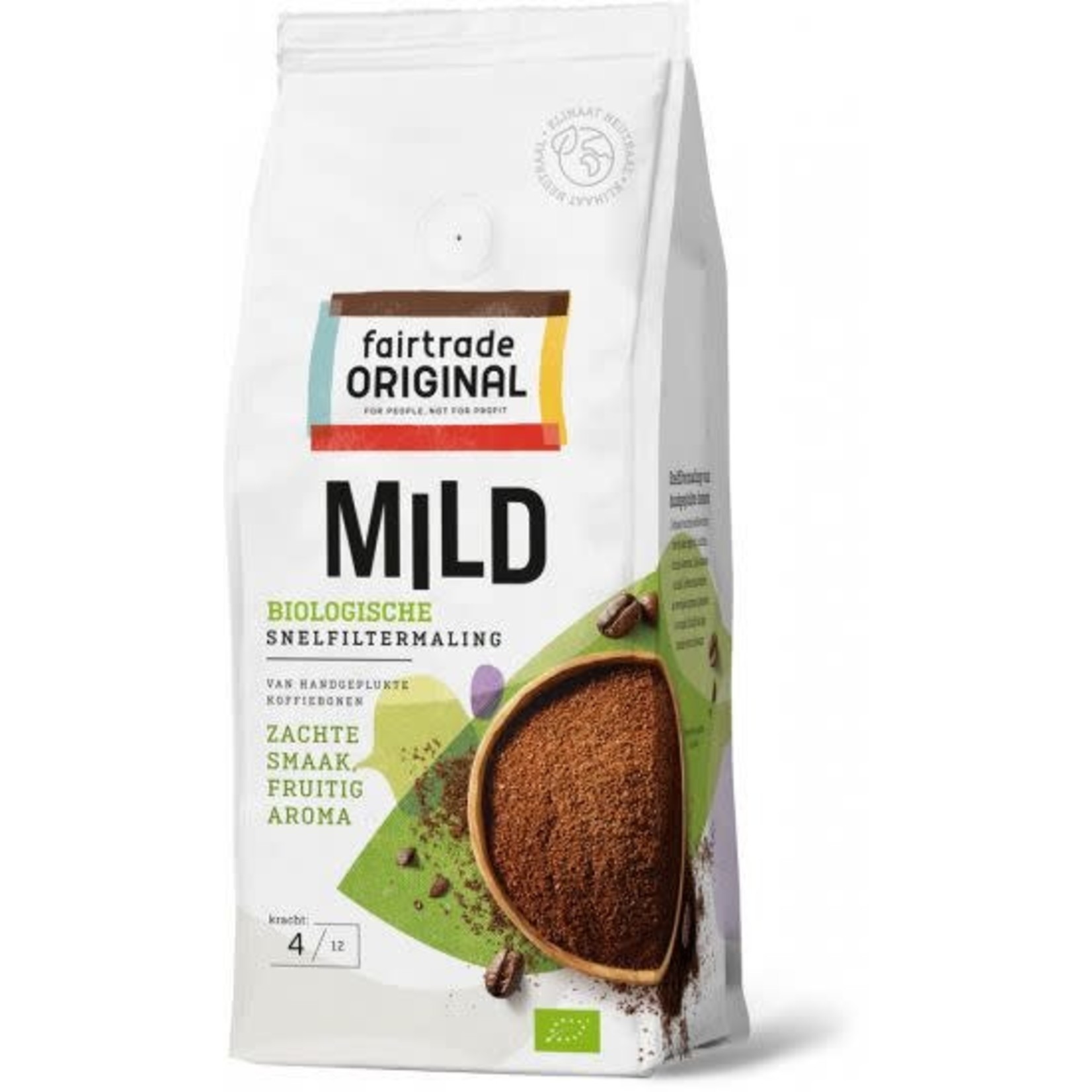Fairtrade Original Koffie Mild, bio 250gr - Wereldwinkel Gouda