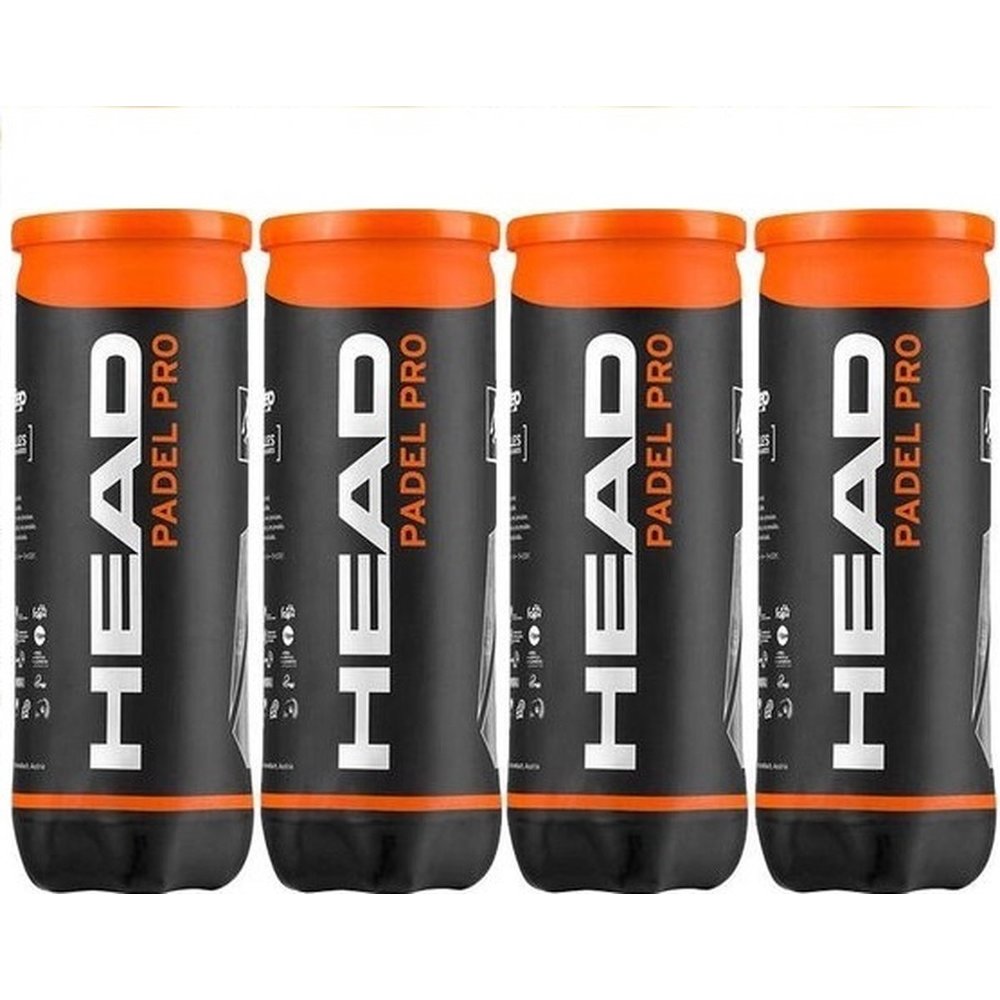 Head Padel Pro Padelballen 4 blikken van 3 ballen - Solo Padel