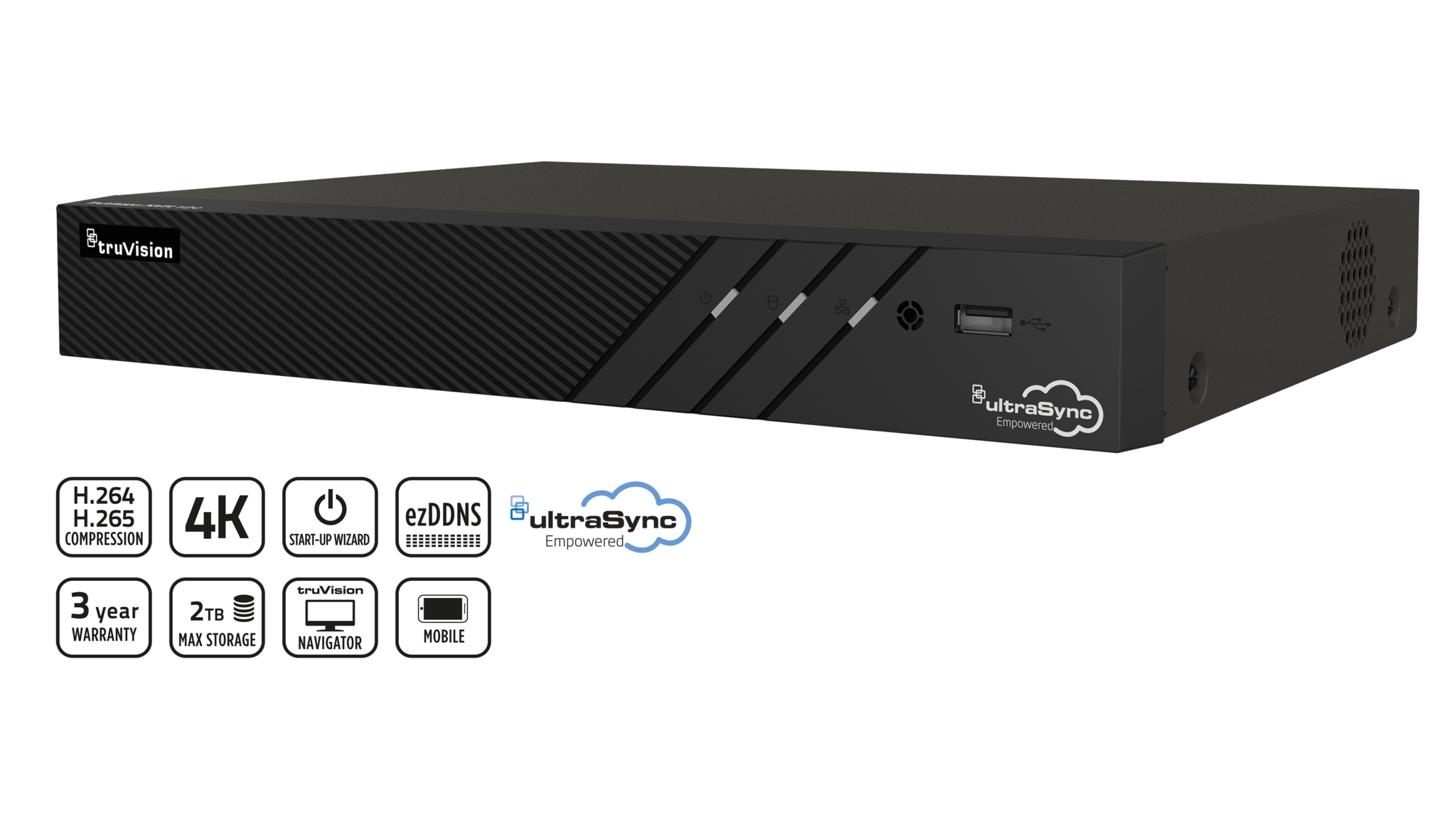 Truvision TVN-1204C-2T recorder 4 kanaals
