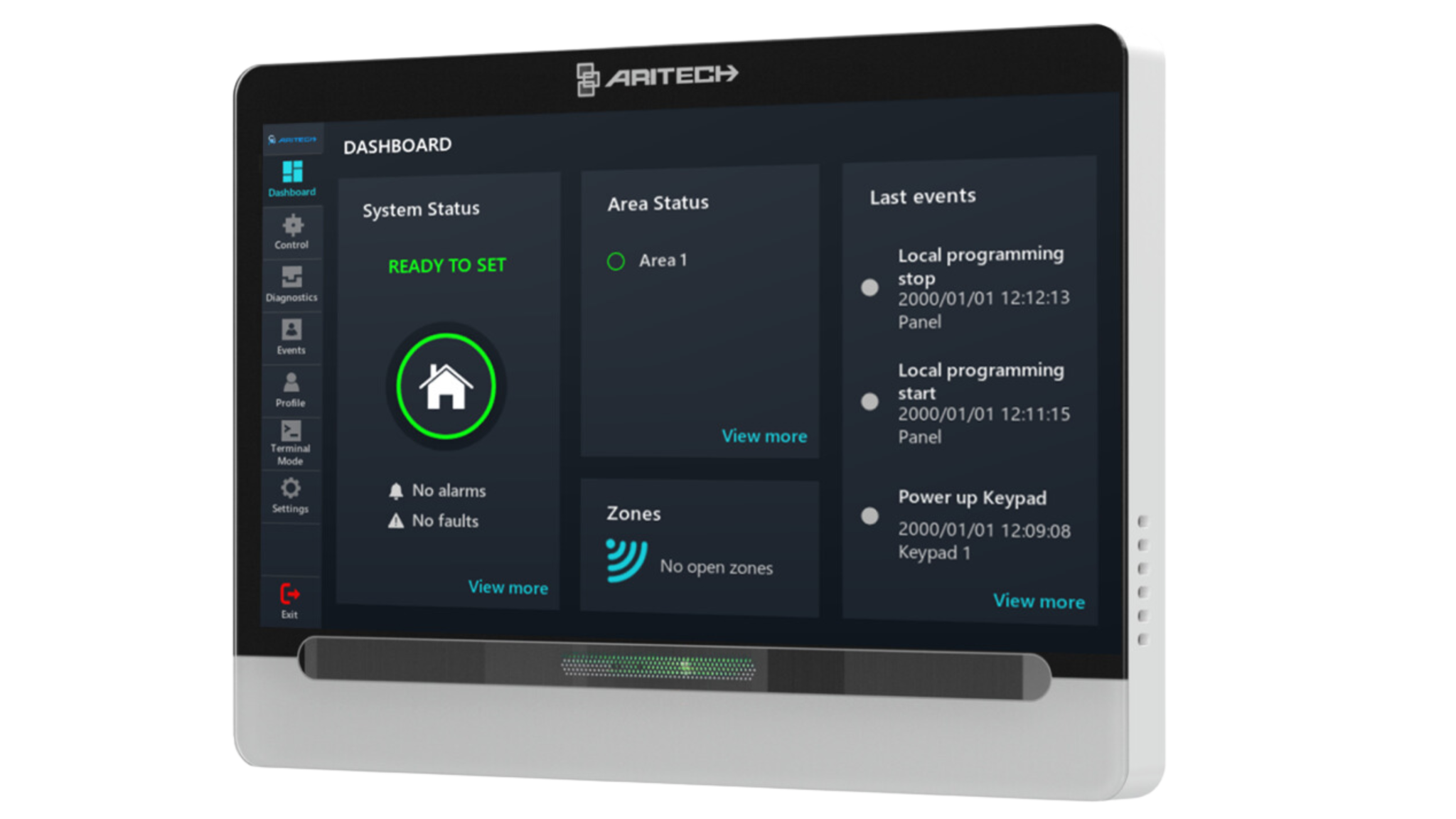 Aritech ATS1140 7" touchscreen voor Axon en Advisor Advanced