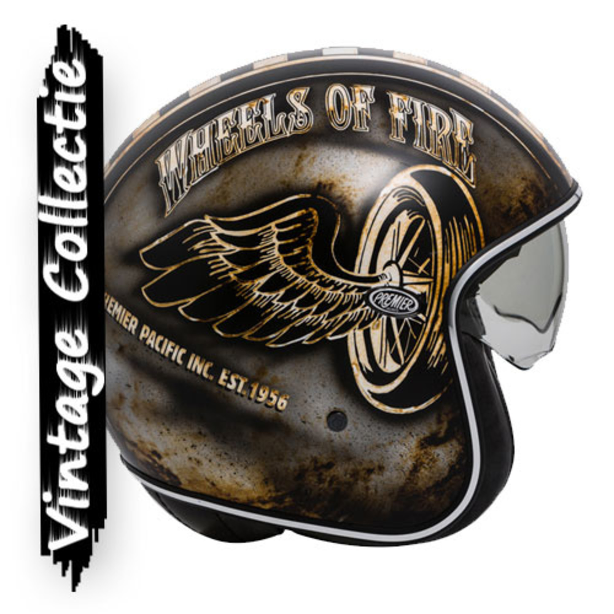 Premier Vintage OP 9 BM Motorhelm - MotorKledingVoordeel.nl