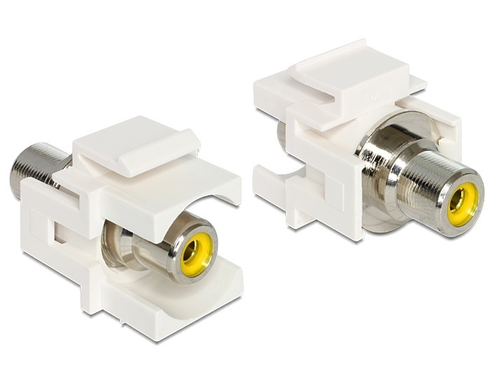 DeLock RCA keystone module (geel) - Geschikt voor alle frames en ...