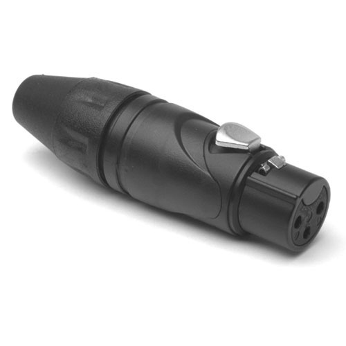 Amphenol XLR-3 AX CONNECTOR FEMALE BK - Beugels en Meer