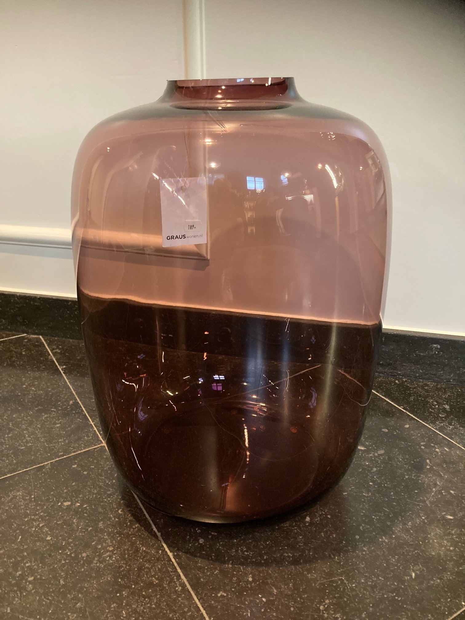 Pols Potten Vase Purple – Glazen design vaas in paars | GRAUS wonen ...