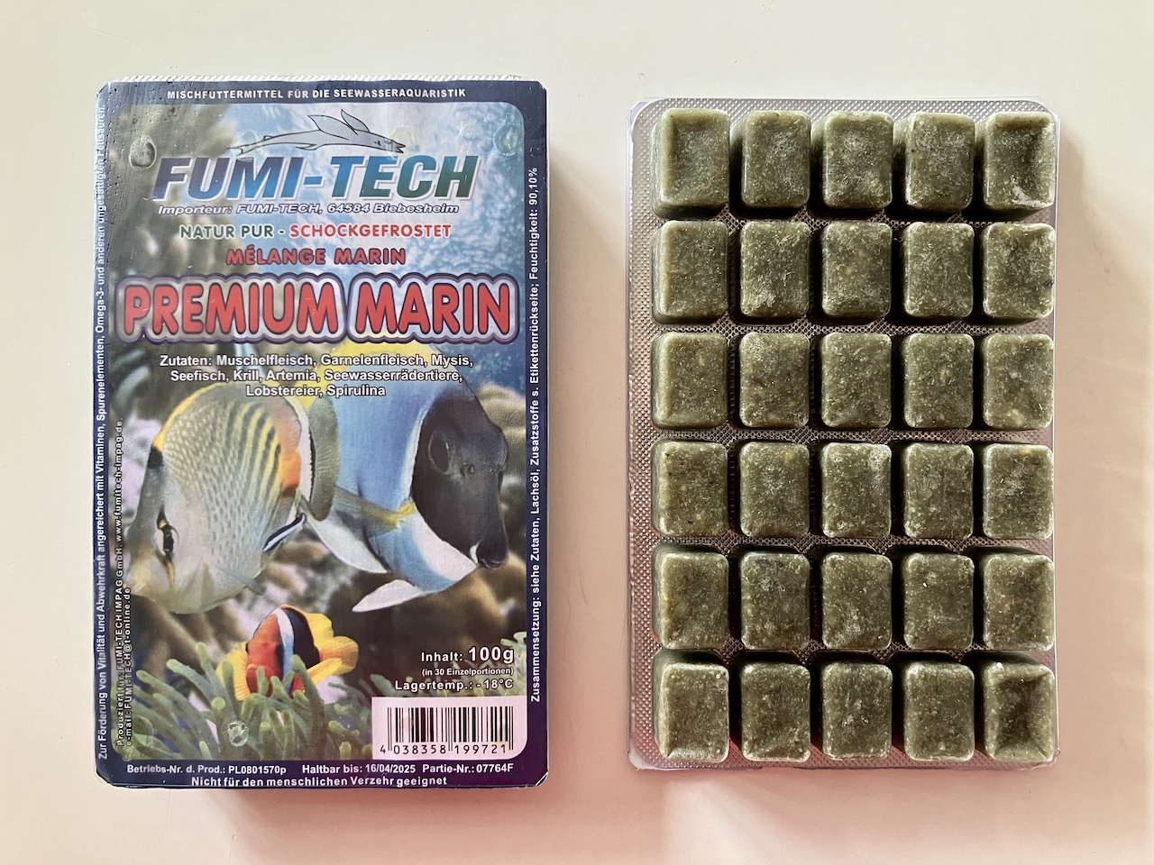 Fumi-Tech Unimix Marin Premium 5x 100g Blister (500g) - kaufen im Aqua Planet Online Shop