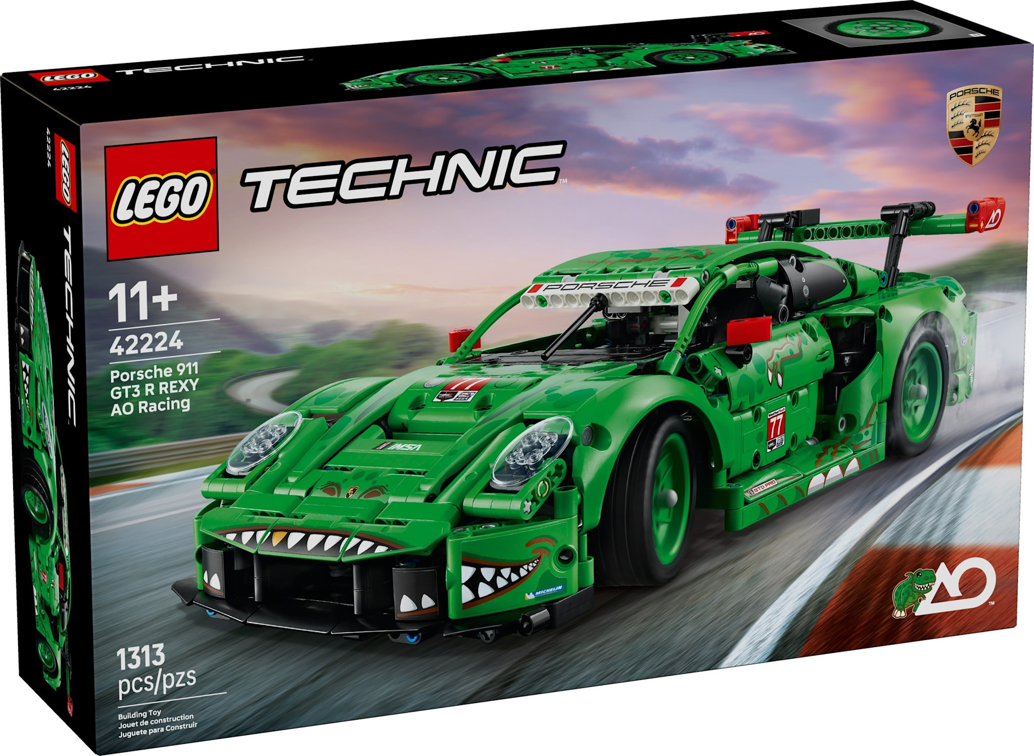 LEGO Porsche 911 GT3 R REXY AO Racing auto - 42224 - MADEinBILLUND