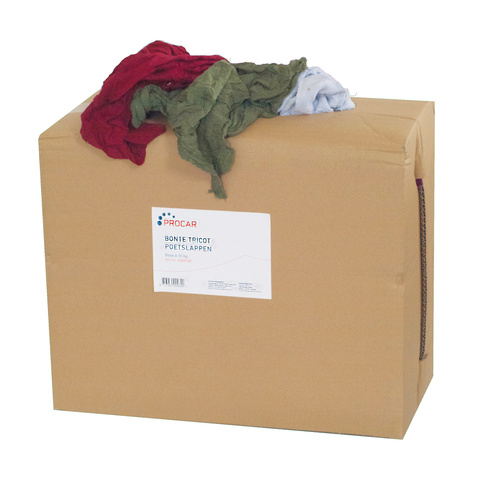 Procar Bonte Tricot Poetslappen 10kg - De Driekleur Ede