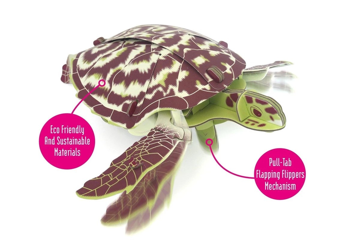 Build Your Own: Mini Builds - Hawksbill Turtle - Kartonnen bouwset ...