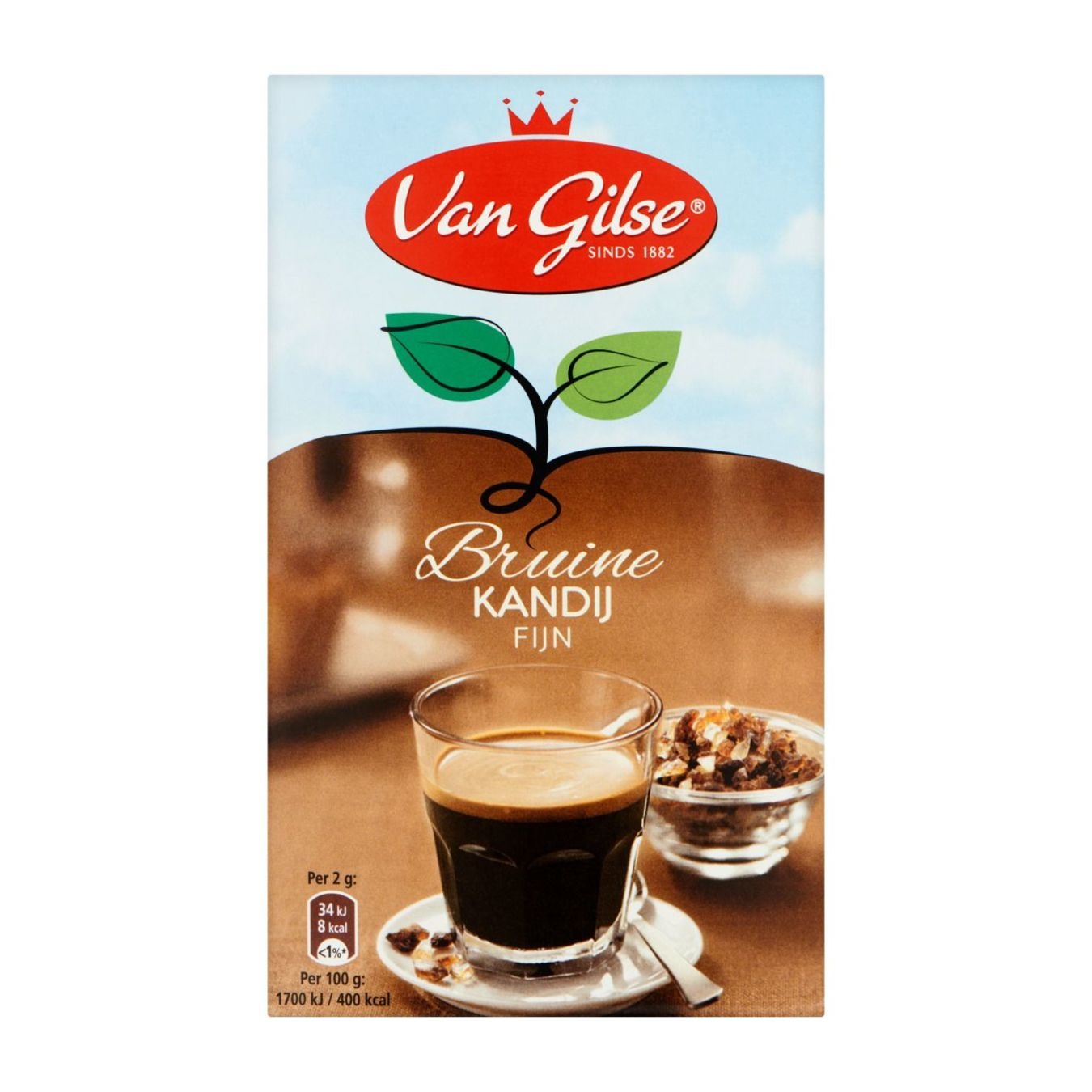 Van Gilse brown candy fine 500 grams