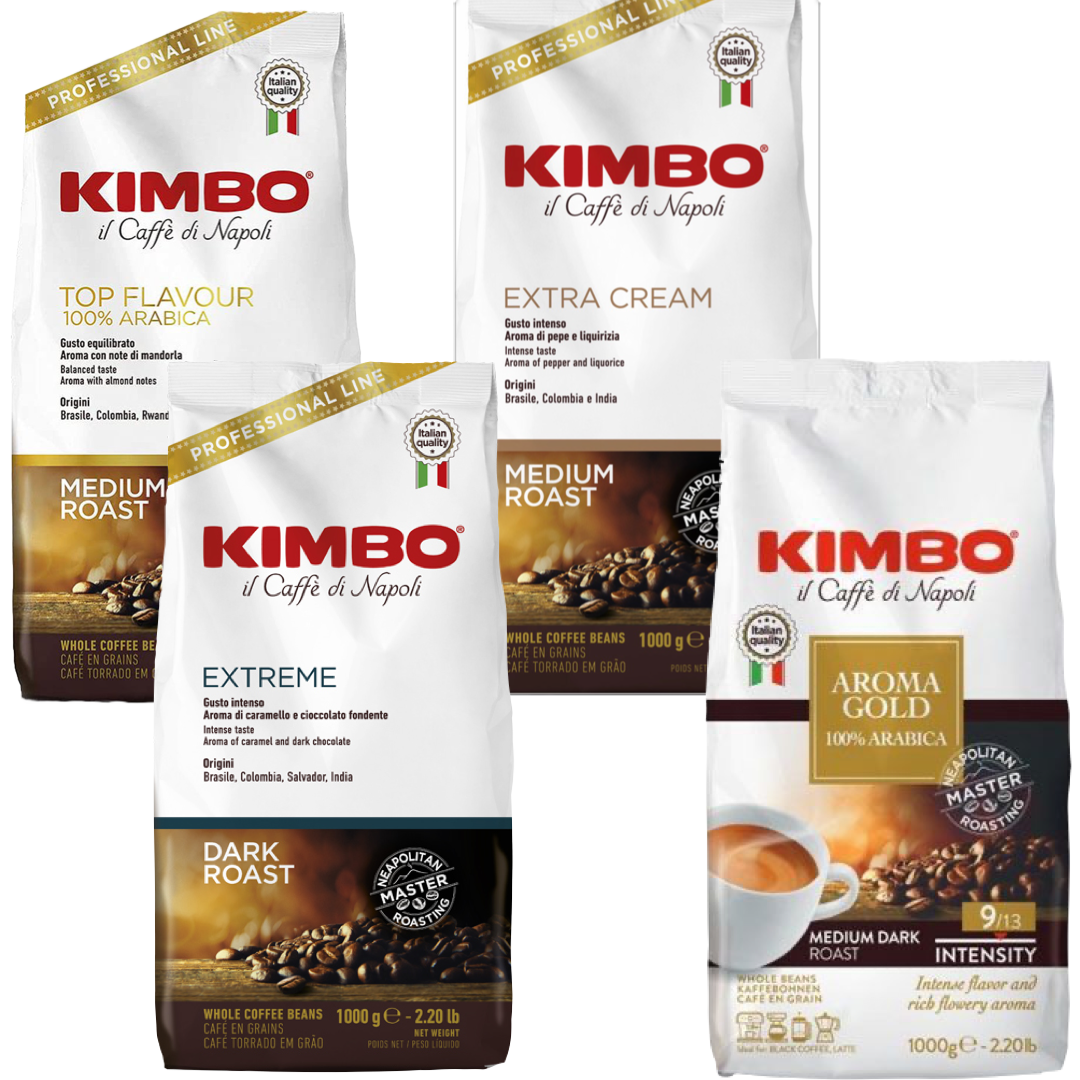 Kimbo beans sample pack 4 x 1kg