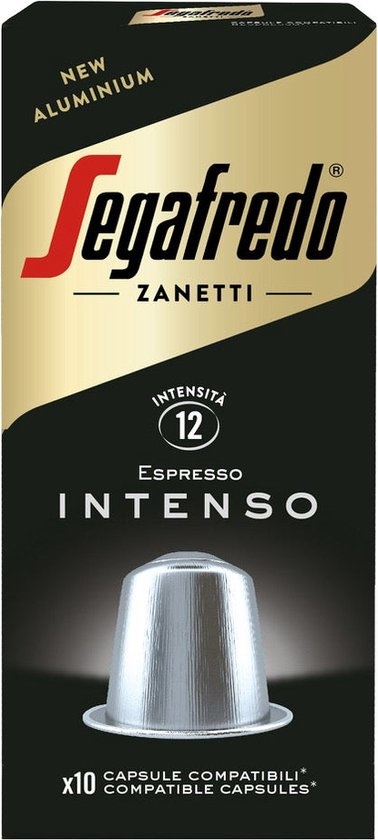 Segafredo Intenso Aluminium cups for Nespresso