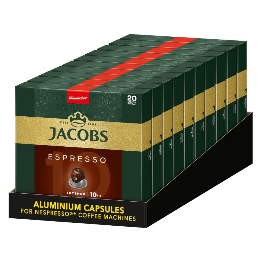 Jacobs Espresso Intenso 200 Nespresso compatibele capsules