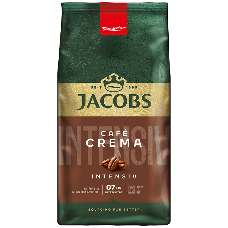 Jacobs Cafe Crema Intensiv bonen 1kg - Koffiezone