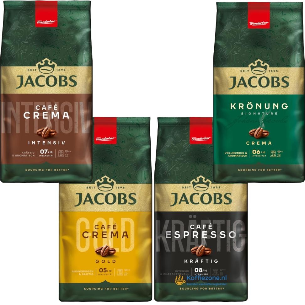 Jacobs beans sample pack 4 x 1kg