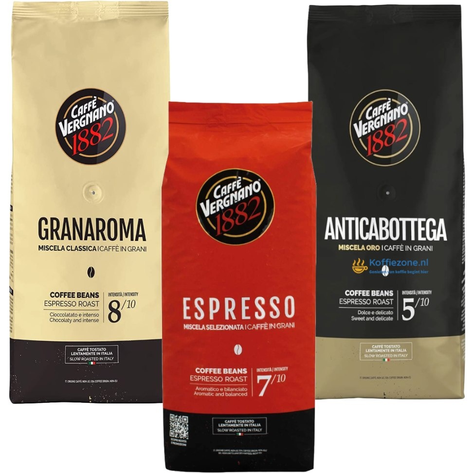 Vergnano beans sample pack 3 x 1kg