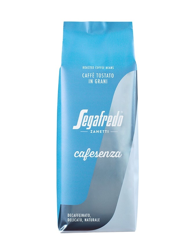 Segafredo Cafesenza coffee beans decaffeinated 1 kg