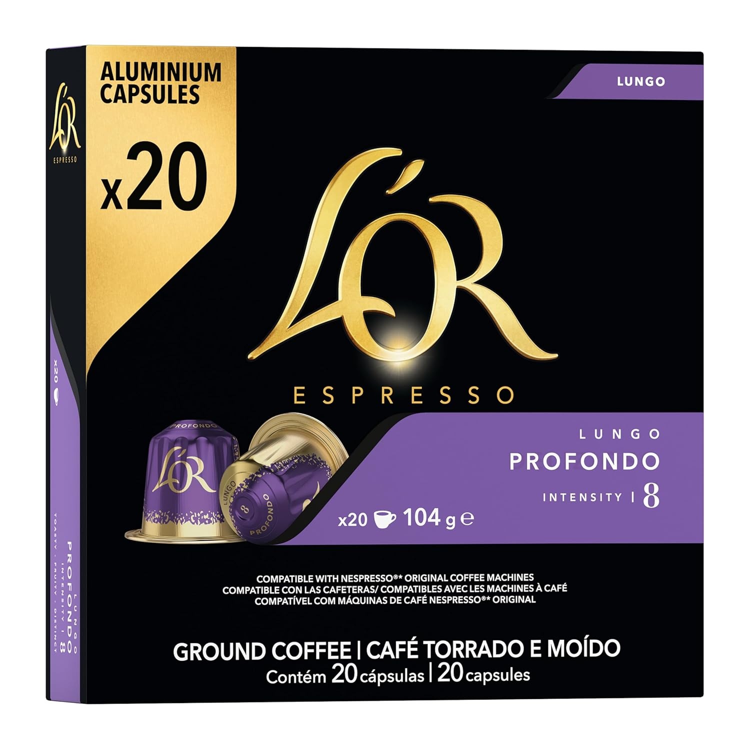 L´OR espresso lungo profondo 20 NCC alu-capsules - Koffiezone