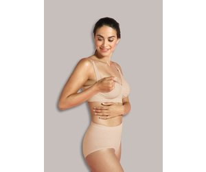 Carriwell Meegroei- en Voedingsbeha met Carri-Gelbeugel - Beige - Carriwell - Mamazoet