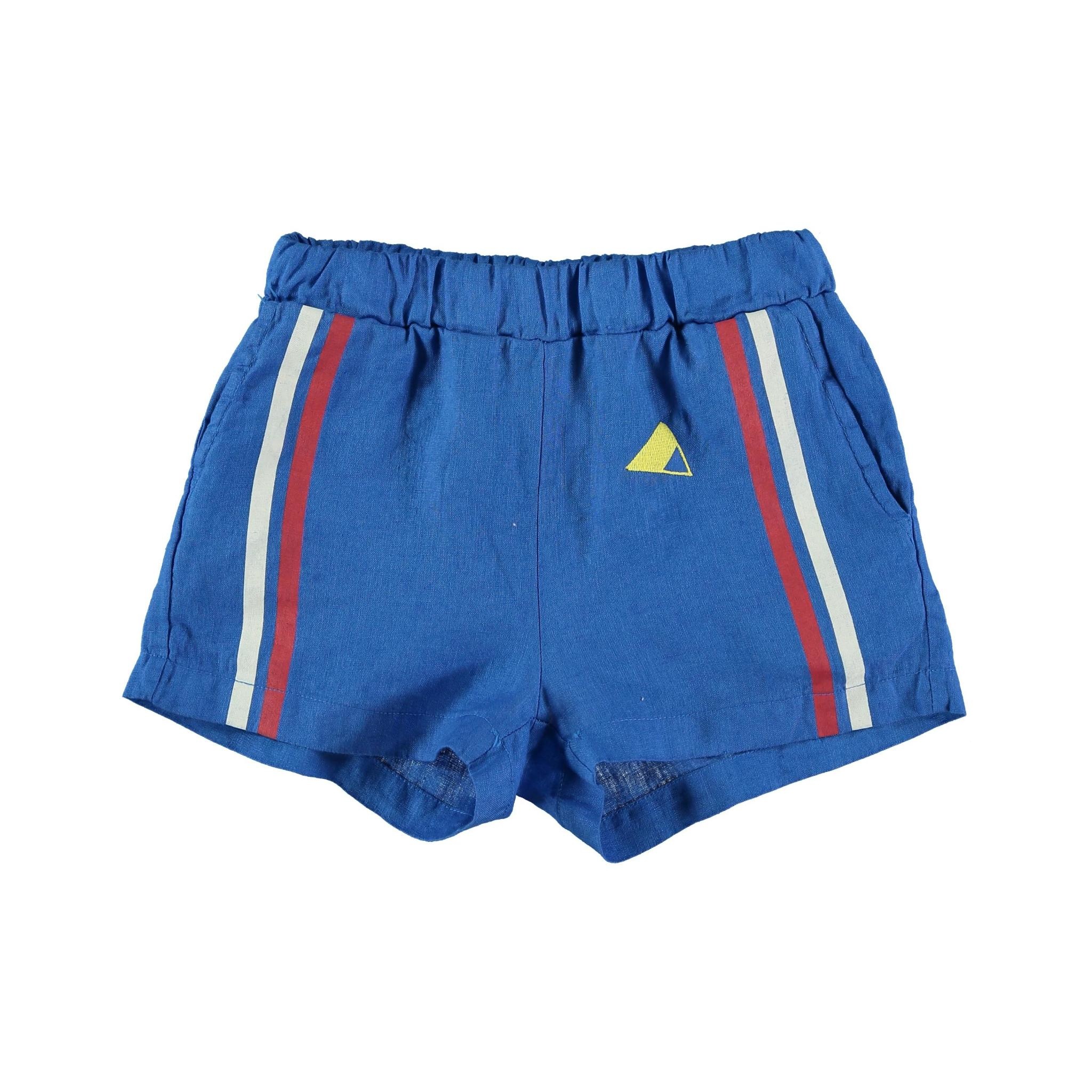 Bonmot Short linen sinde stripes - Sea blue - Bonmot - Mamazoet