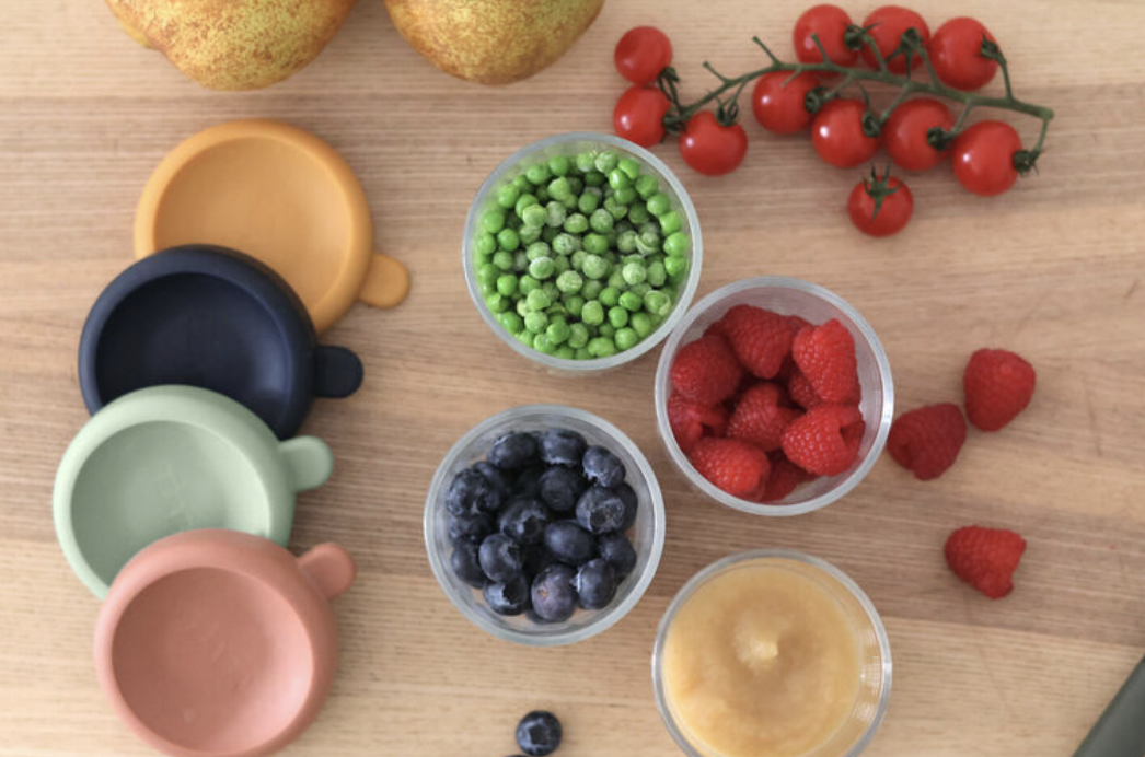 Beaba Set van 4 Glazen Bewaarpotjes - Sunrise - Beaba - Mamazoet