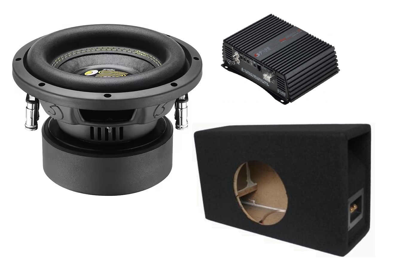 bassface 500watt rms 8inch subwoofer-pack - Lakro Autostyling en Audio