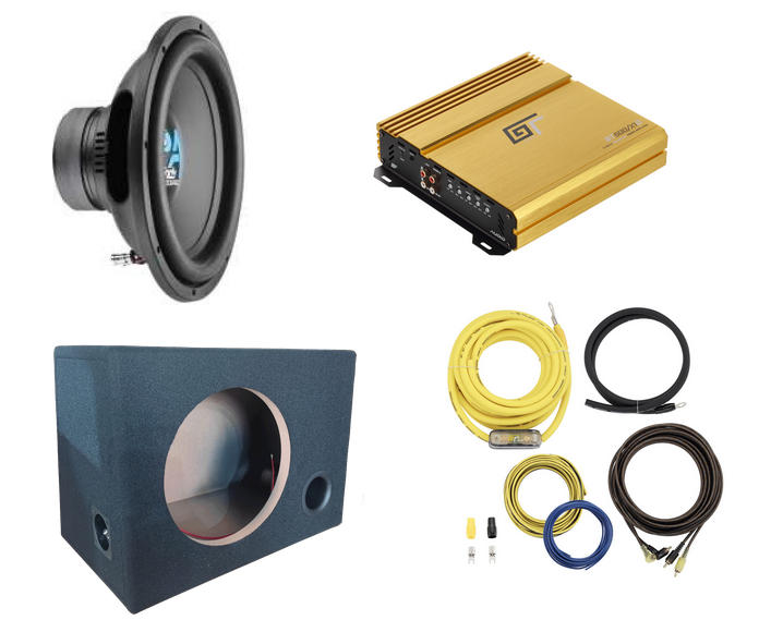 Subwooferset Bassface pack 8 250 watt RMS - Lakro Autostyling en Audio