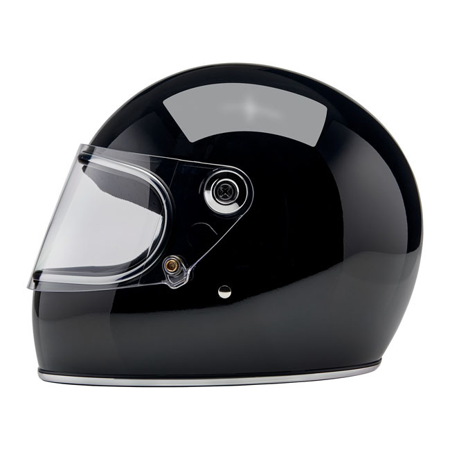 Biltwell Gringo Helmet Gloss Black | Choose Size - AdventureMotoShop.com