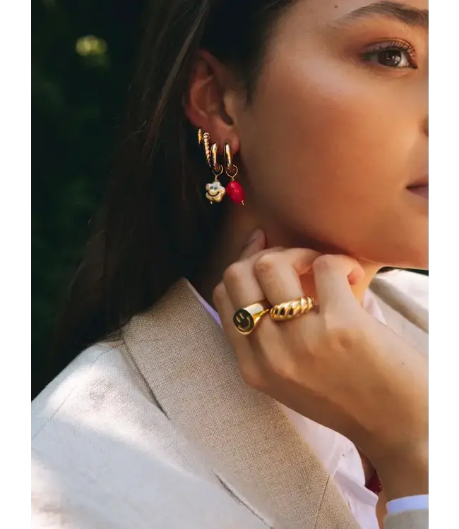 Bonnie Studios - Smiley Ring - Gold - Blossom Fashion & Lifestyle